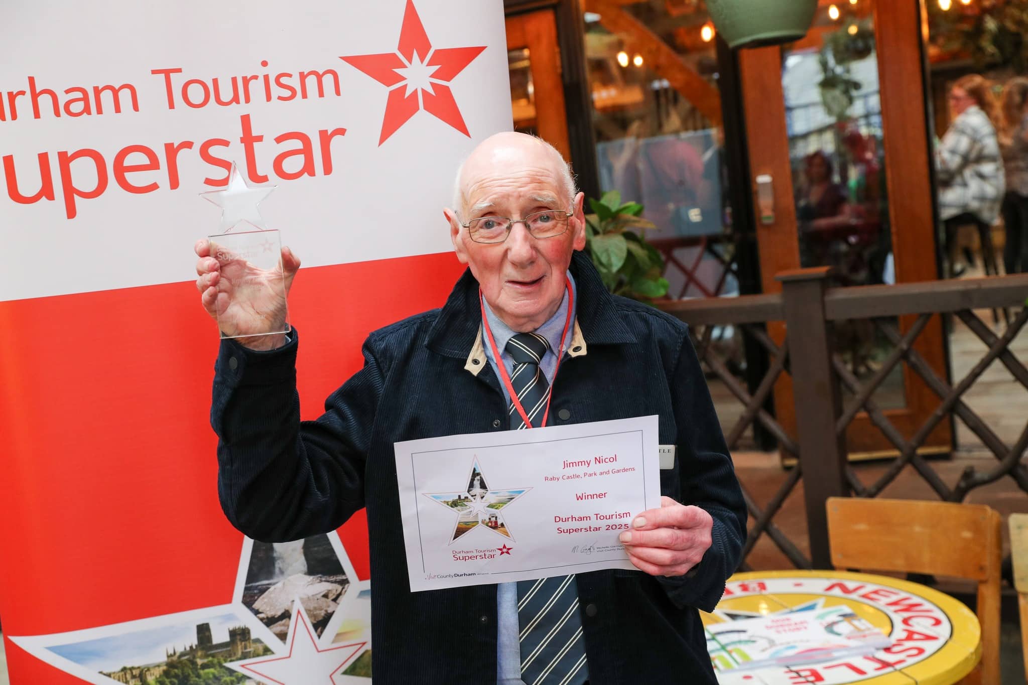 Congratulations Jimmy - Our Durham Tourism Superstar! - Raby Estates